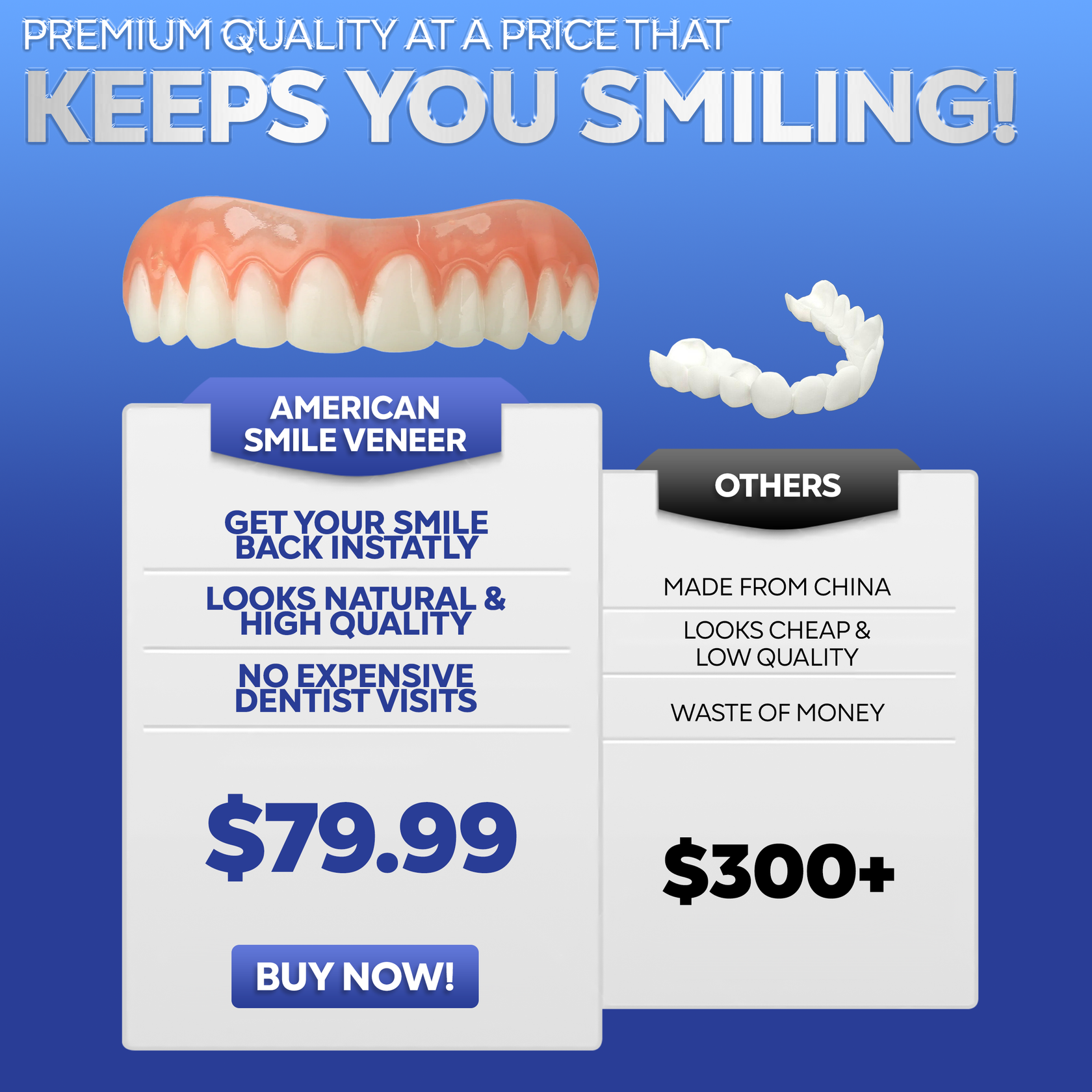 American Smile Veneers - Instant Smile Veneer for a Perfect Smile ...