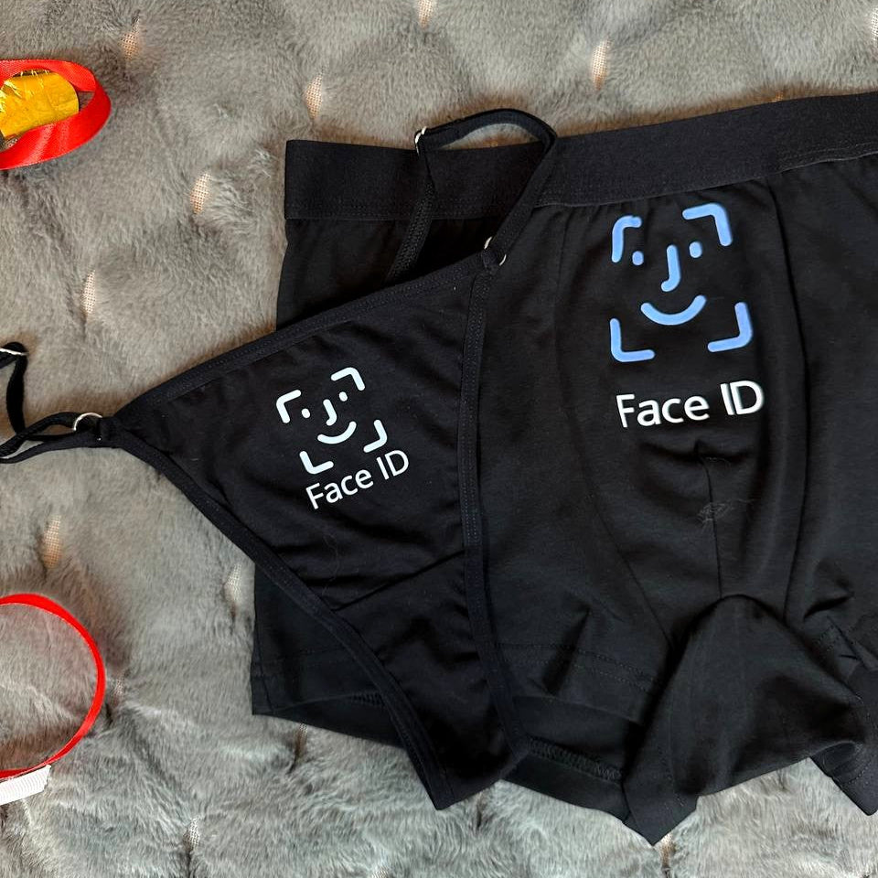 Face ID (His and Hers) Couples Set (Boxers + Thong) – American Smile USA
